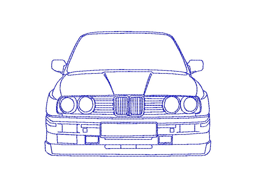 BMW E30 Stickdatei Stickdatei - Etsy.de