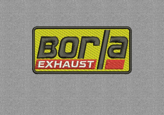 Borla Exhaust Logo Machine Embroidery Design | Etsy