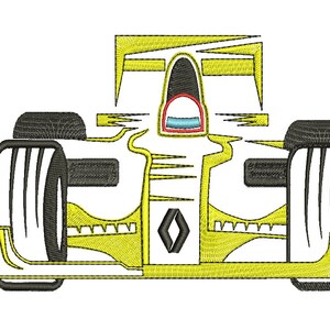 Formula 1 Machine Embroidery Design - Etsy