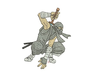 Ninja Embroidery | Etsy