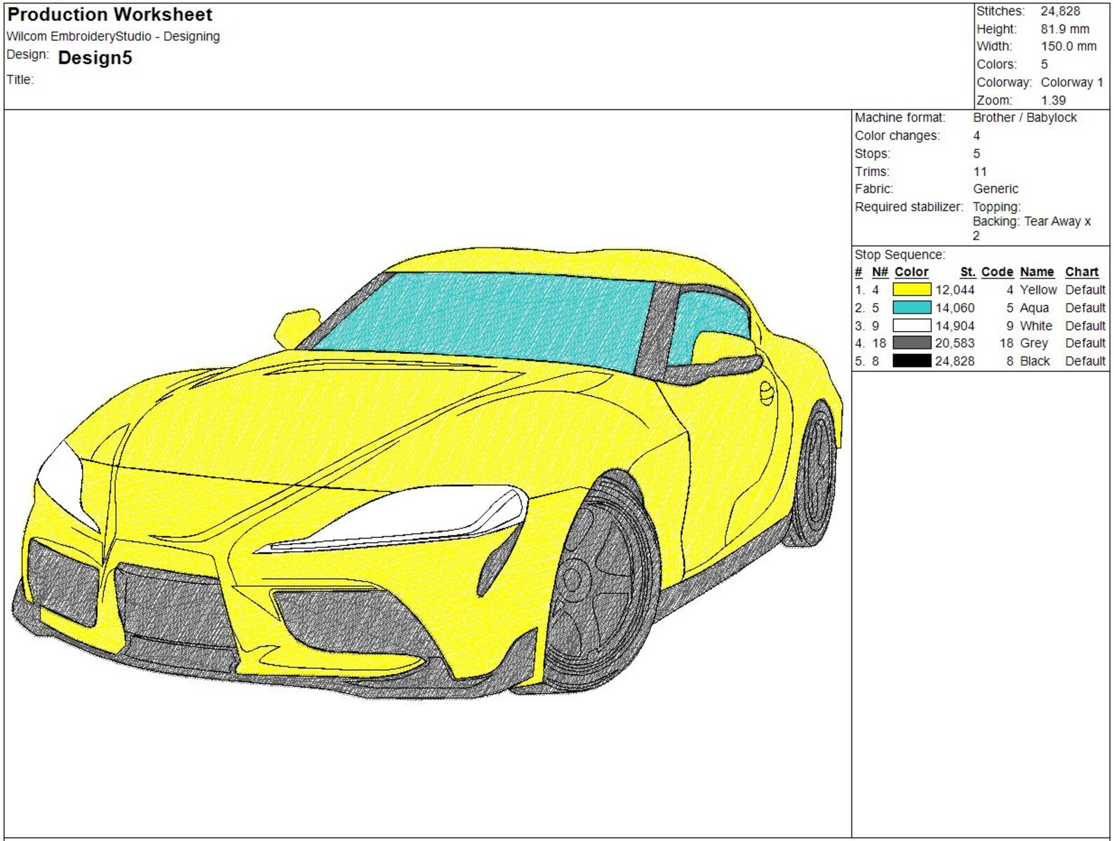 Toyota Supra MK5 Embroidery Design | Etsy Australia