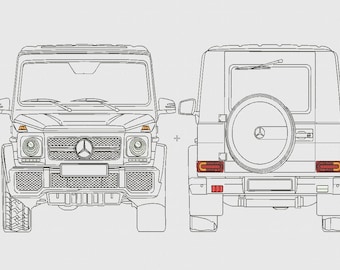 Coloring Pages Mercedes G-class Coloring Pages G-wagon - Etsy UK