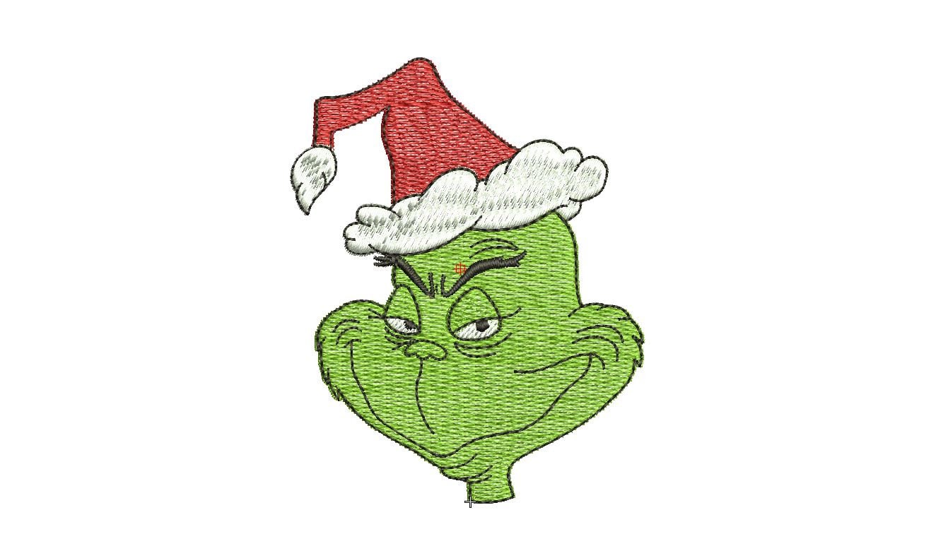 Grinch Embroidery Design - Etsy