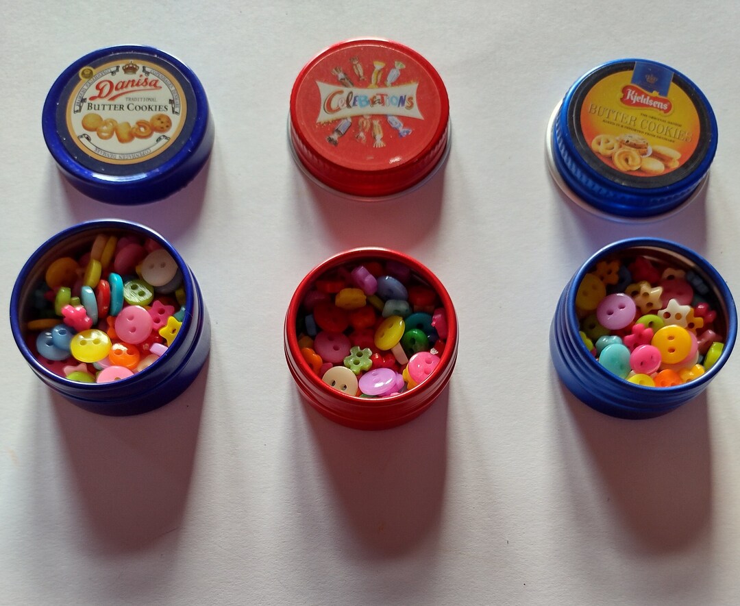 Grannys Old Fashion Button Box for Dolls 1/6 Scale - Etsy
