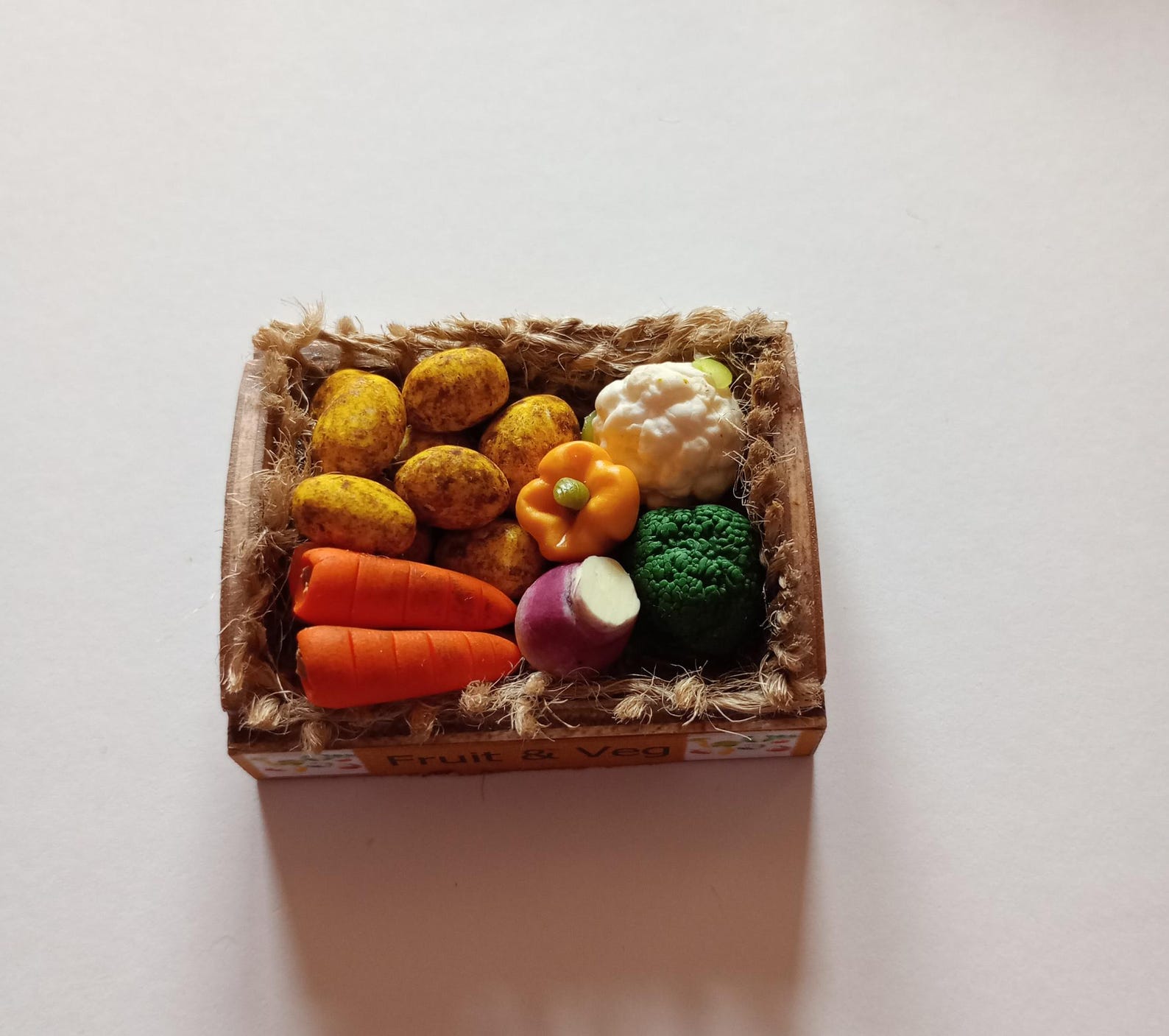 Miniature Boxes of Veg for Dolls House - Etsy UK