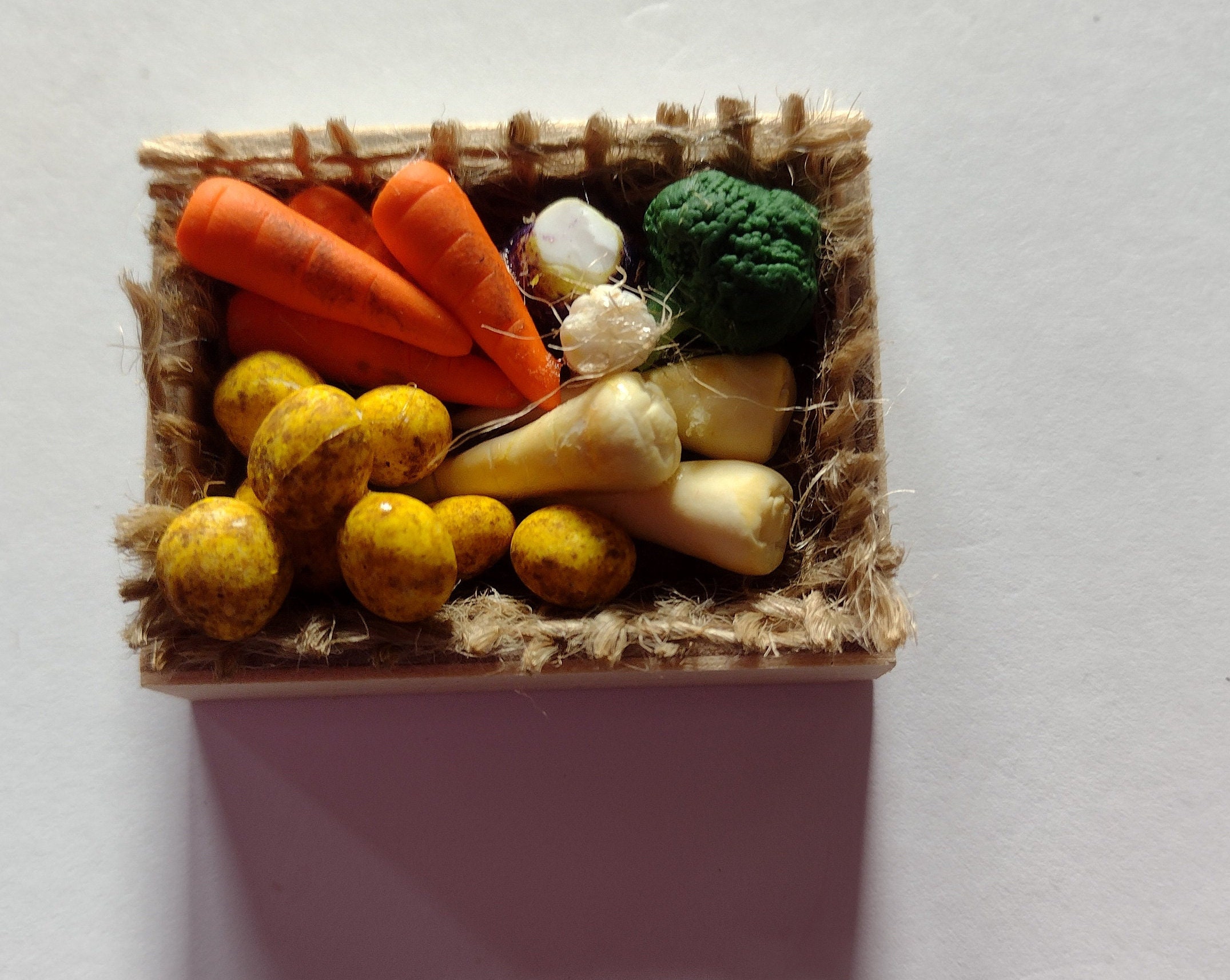 Miniature Boxes of Veg for Dolls House - Etsy UK