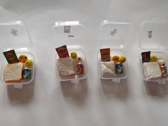 Mini Lunch Boxes for Dolls House - Etsy UK