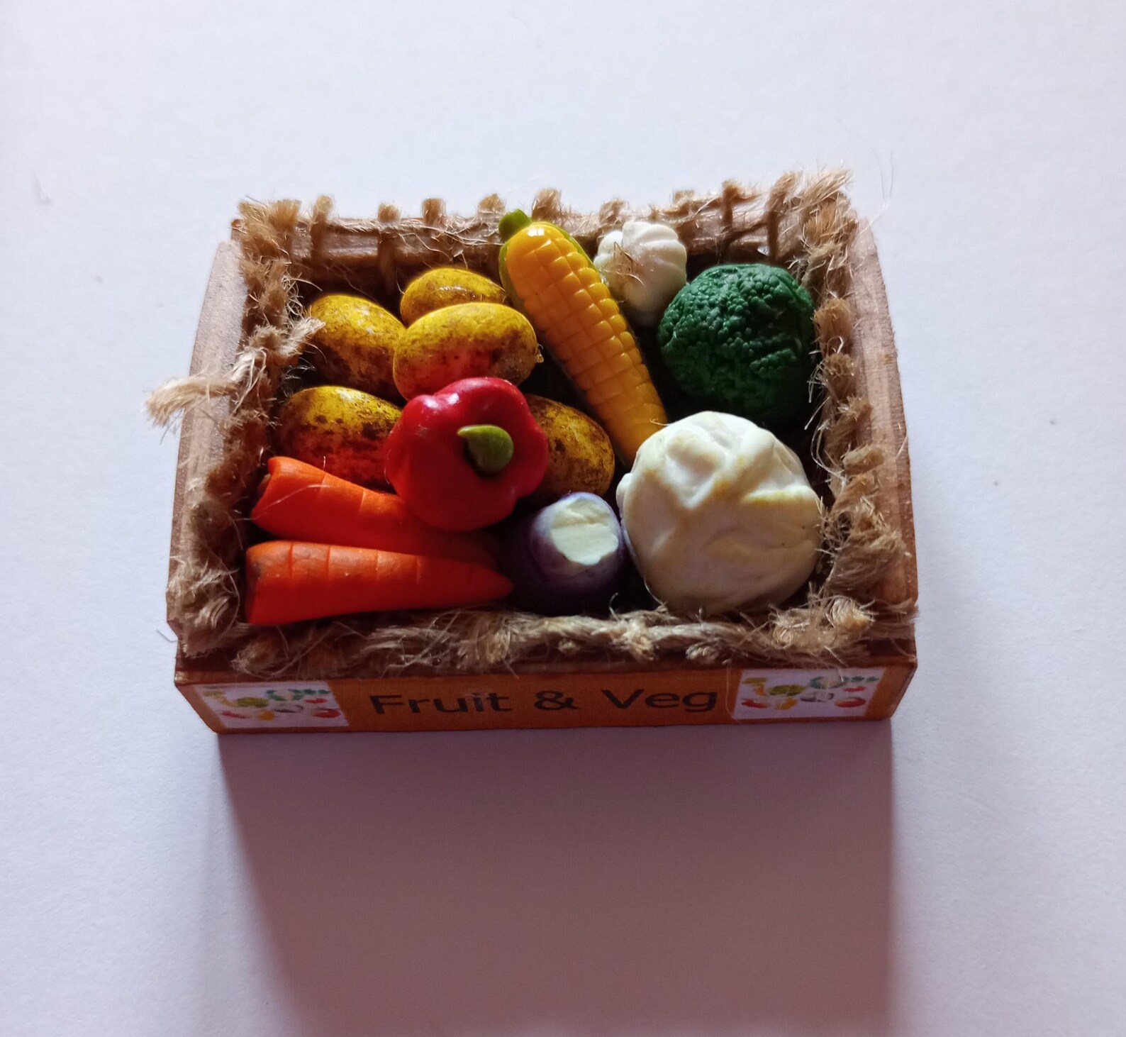 Miniature Boxes of Veg for Dolls House - Etsy UK