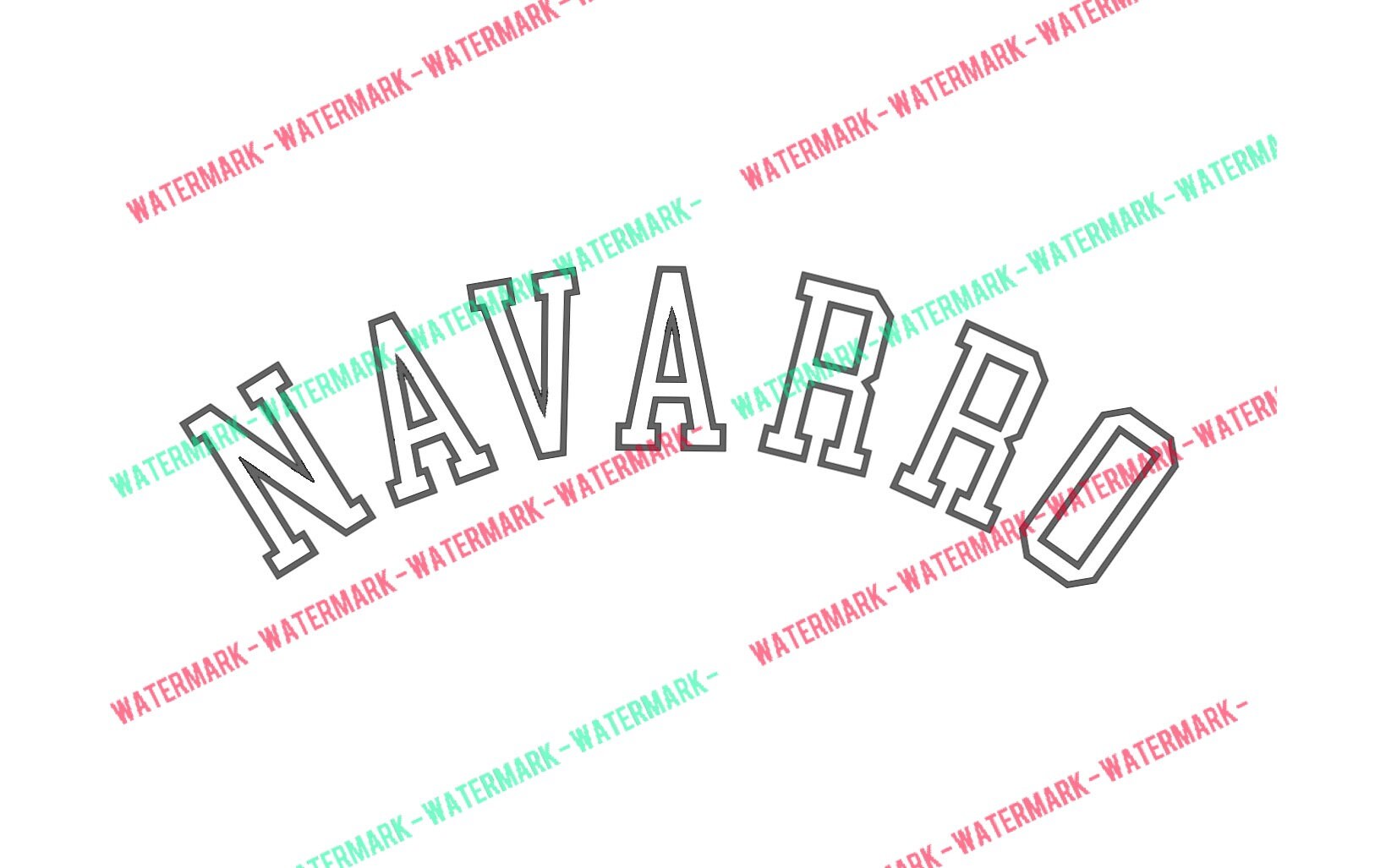 Svg Nav Curved Font Logo - Etsy