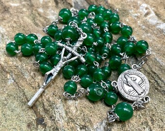 Green Jade Rosary | Etsy
