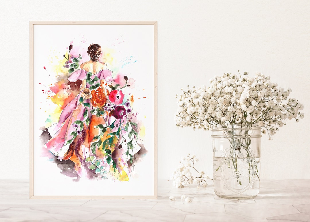 Digital Download Wall Decor Poster Girls Room Modern Wall Art Elegant ...