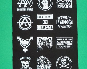 Punk Patches-punk Bands-punk Accessories-antifa Patches-political Patch ...