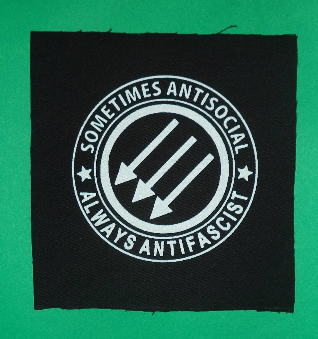 Sometimes Antisocial-punk Patches-punk Bands-punk Accessories-antifa ...