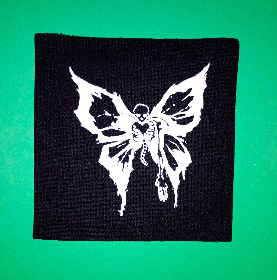 Skeleton Butterfly,punk Patch,punk Cloth,antifa Patch,political Patch ...