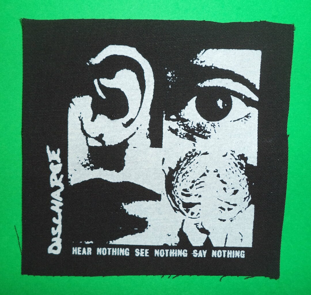 Hear Nothing-punk Patches-punk Bands-punk Accessories-antifa Patches ...