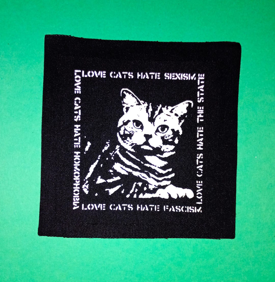 Cat Patch,punk Patch,punk Clothing,antifa Patch,political Patch ...