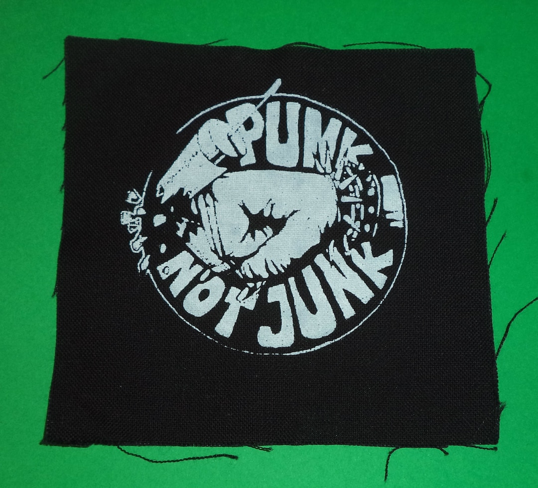 Punk Not Junk Punk Patches-punk Bands-punk Accessories-antifa Patches ...
