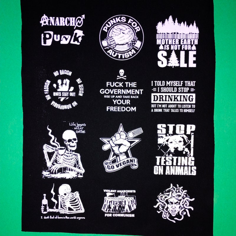 Punk Patches Set - Etsy