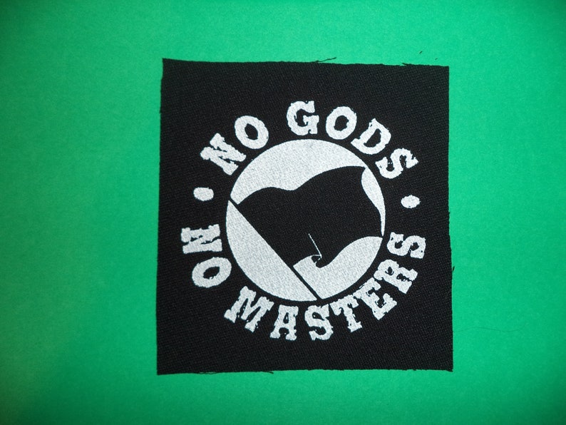 No Gods No Masters-punk Patches-punk Bands-punk Accessories-antifa Patches-anarcho Punk Patches ...
