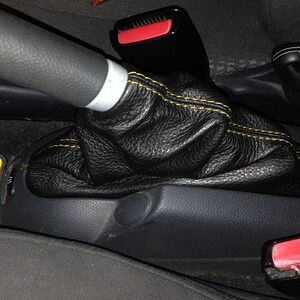 Cap Hand Brake Mini First Series in Real Black Leather - Etsy
