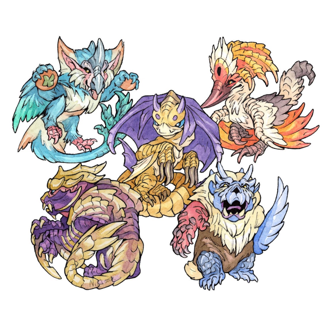 MH Rise Stickers 8cm Matt Vinyl | Etsy