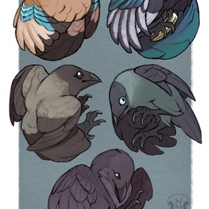 Corvid Charms | Etsy