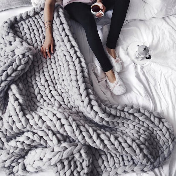 Merino Wool Blanket - Etsy
