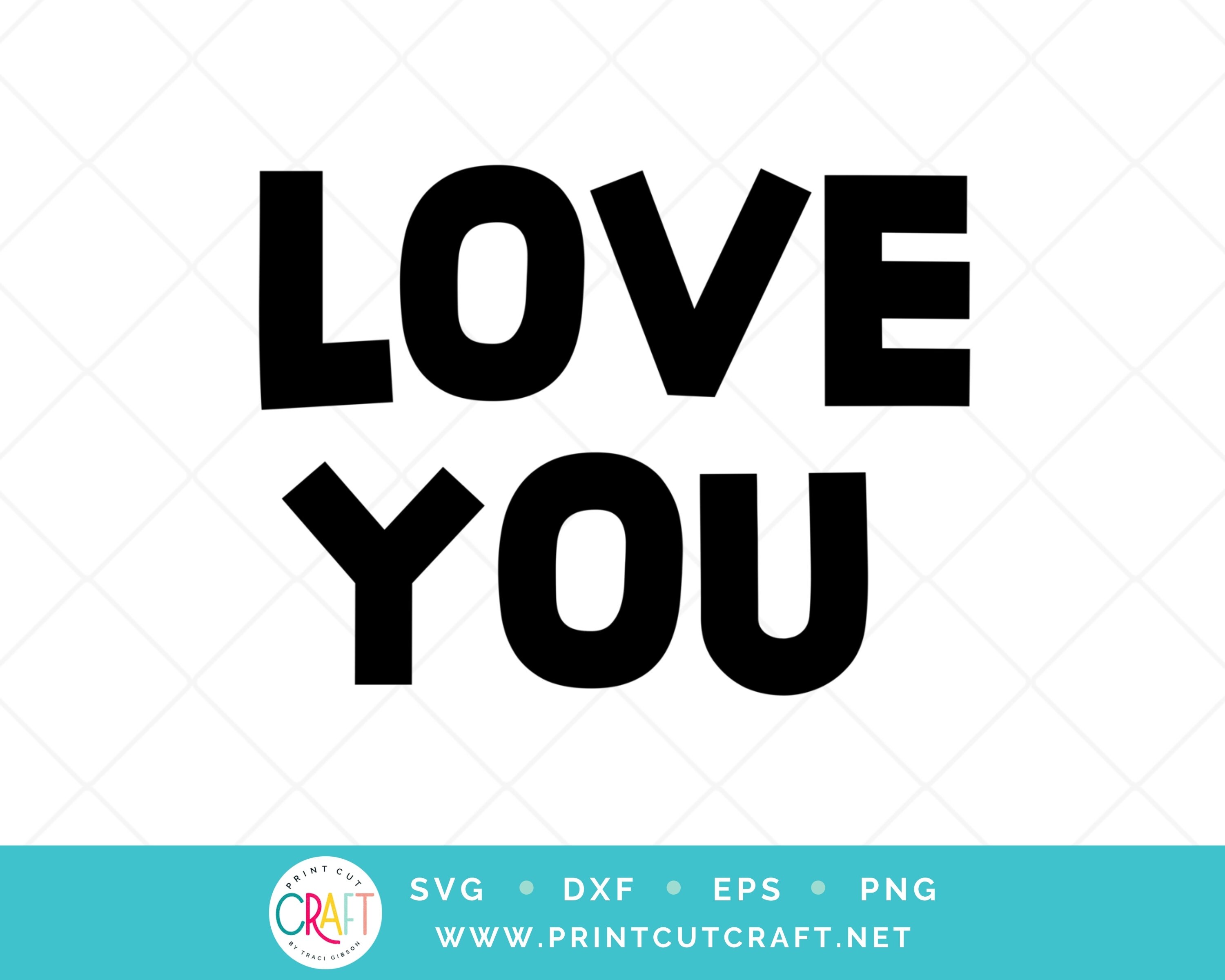 Love You SVG PNG Cut File Clip Art Set Can Be Used for Vinyl ...