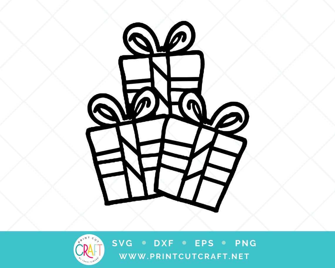 Christmas Presents SVG PNG Holiday New Years Christmas Winter Cut File ...