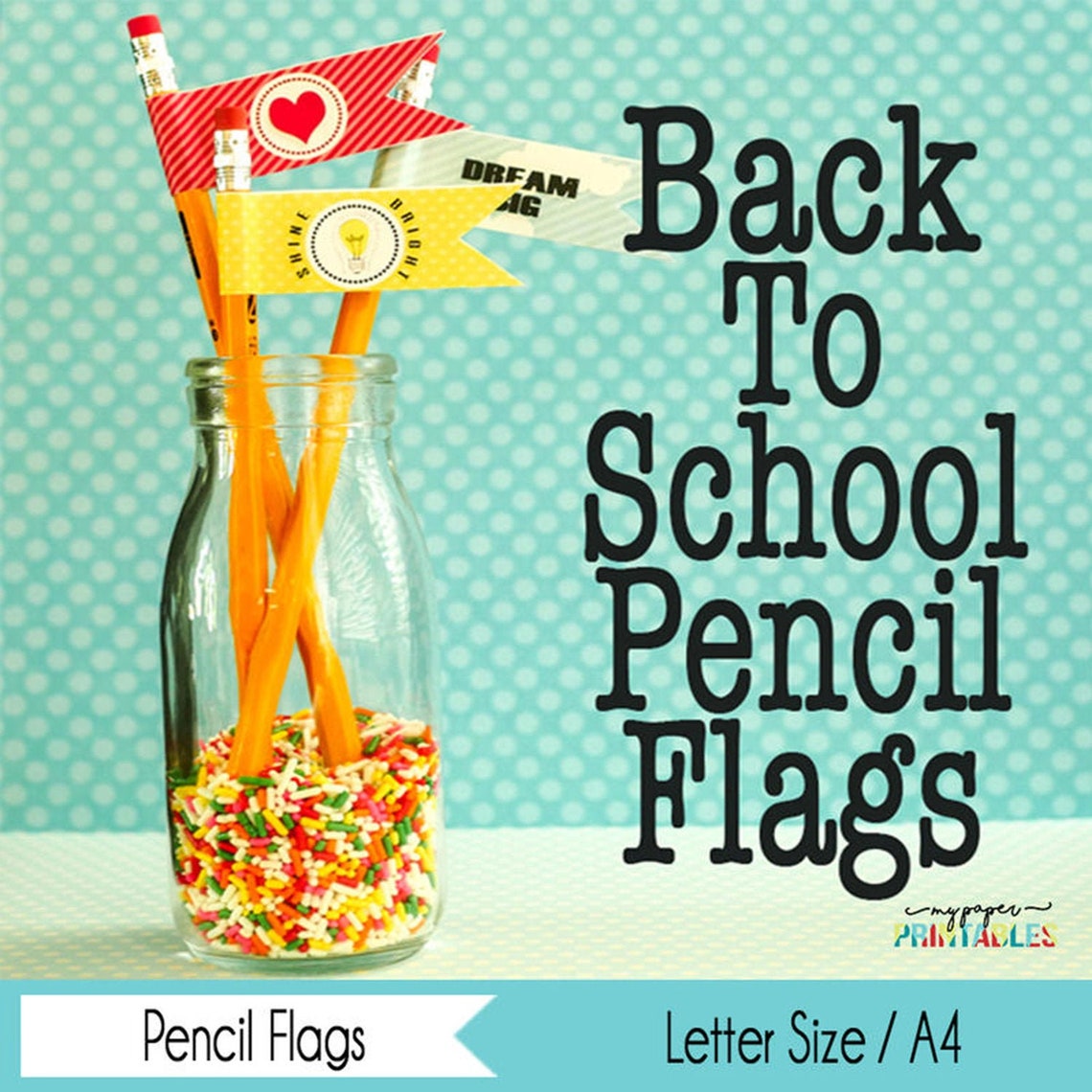 Back to School Pencil Flags | Welcome Back Printable Flags | Back to ...