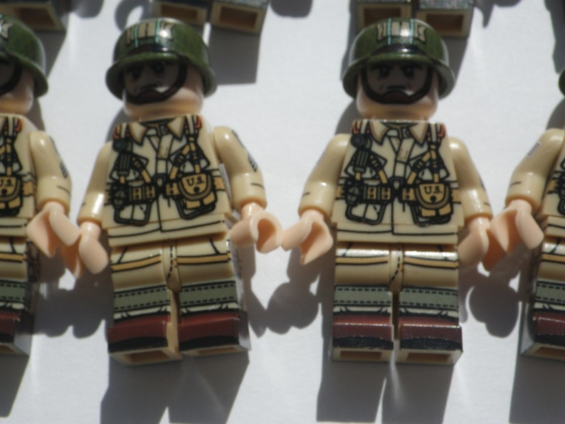 Lot of 10 WWII US Paratrooper 101st Airborne Minifigure Minifig Army ...