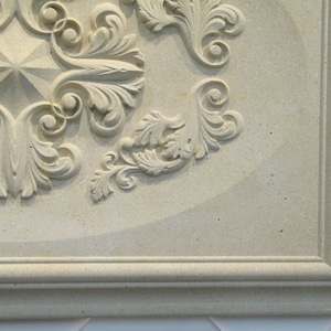 Classic Relief 16x24 Carved Stone Custom Decorative Backsplash Tile ...