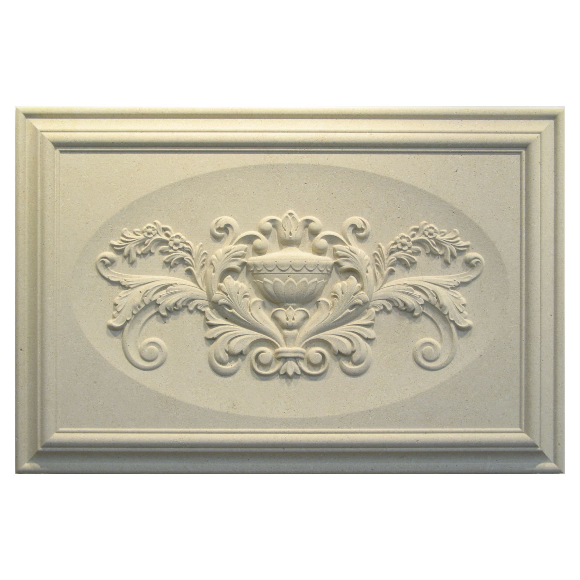 Classic Relief Carved Limestone Custom Decorative Backsplash Tile 16 ...