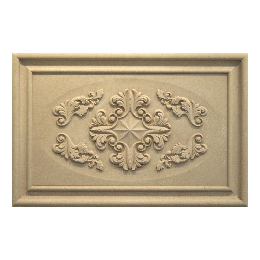 Classic Relief Carved Limestone Custom Decorative Backsplash 15"x23 ...