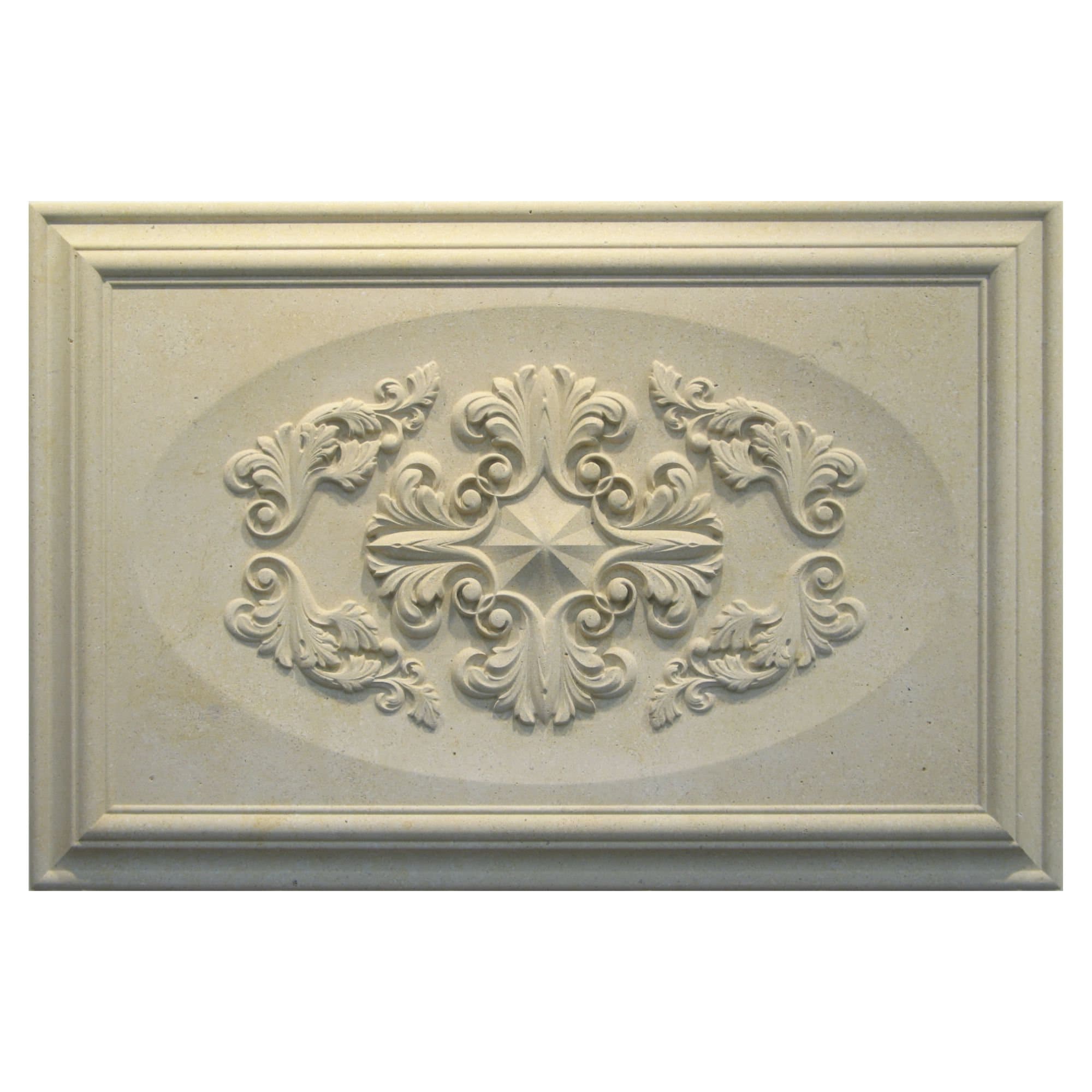 Classic Relief 16x24 Carved Stone Custom Decorative Backsplash Tile ...