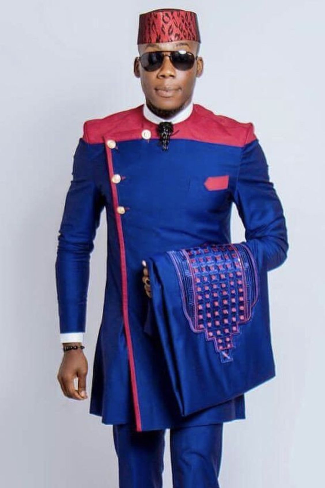 Agbada African Mens Clothings, Wedding Attire Suits Aso Oke Ebi ...