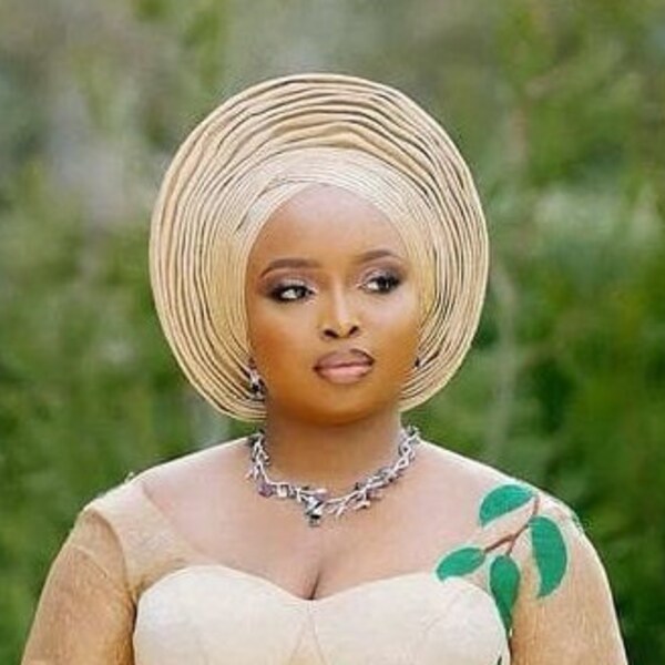 Brown and Gold Aso Oke - Etsy