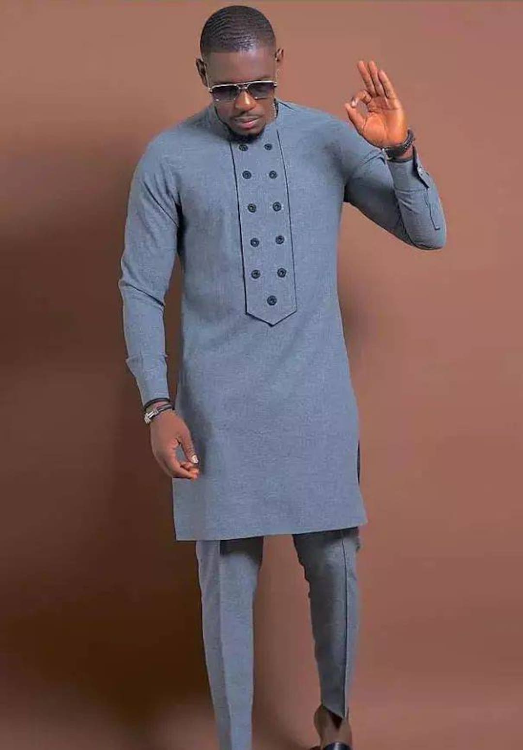 Agbada African Mens Clothings, Wedding Attire Suits Aso Oke Ebi ...