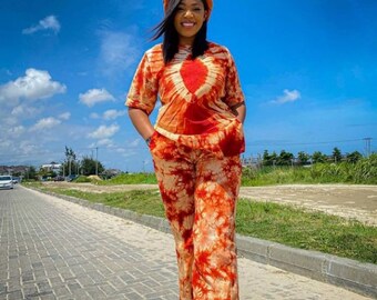 Adire Gown Styles, Adire Styles for Women, Adire Kaftan Styles, Adire ...