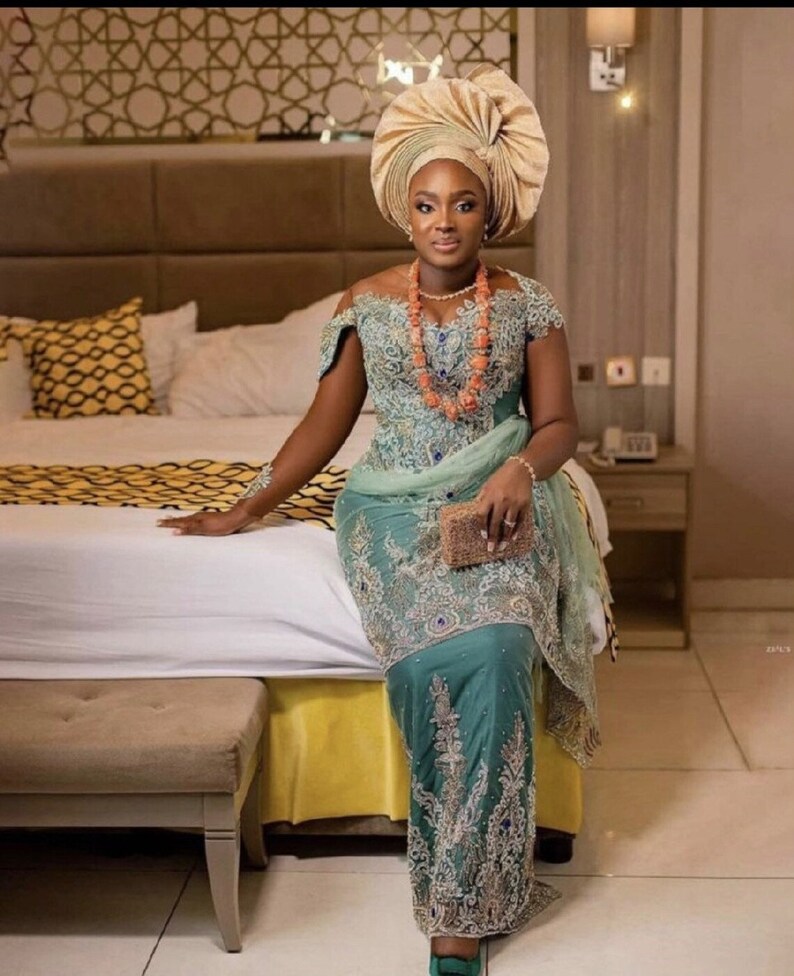 African Gele Ofi for Women, Nigerian Traditional Bridal Aso Oke Hats ...