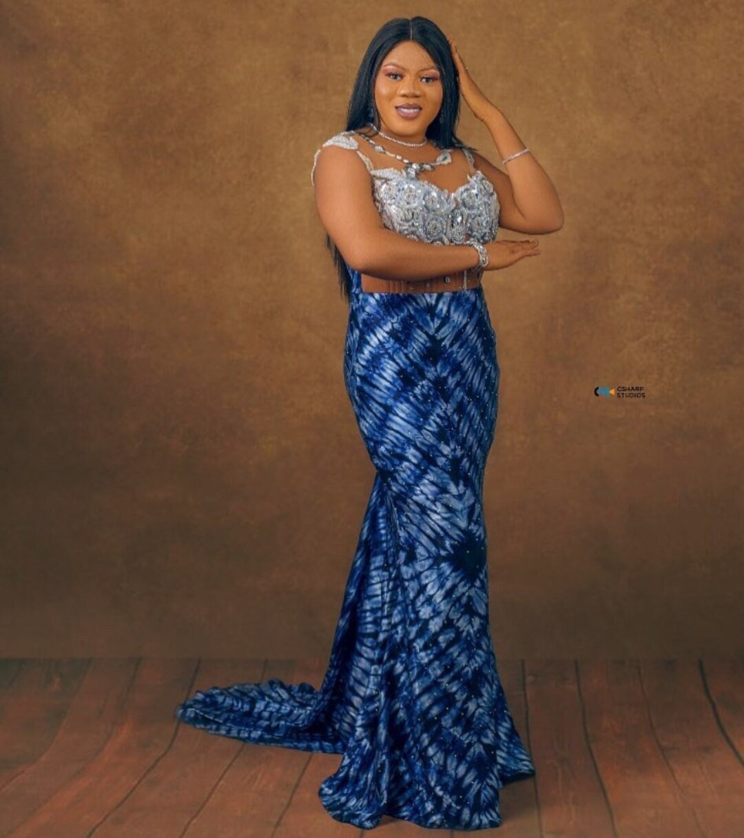 Adire Gown Styles, Adire Styles for Women, Adire Kaftan Styles, Adire ...