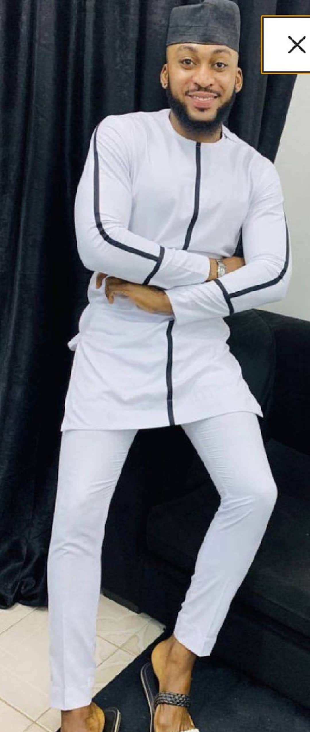 Agbada African Mens Clothings, Wedding Attire Suits Aso Oke Ebi ...