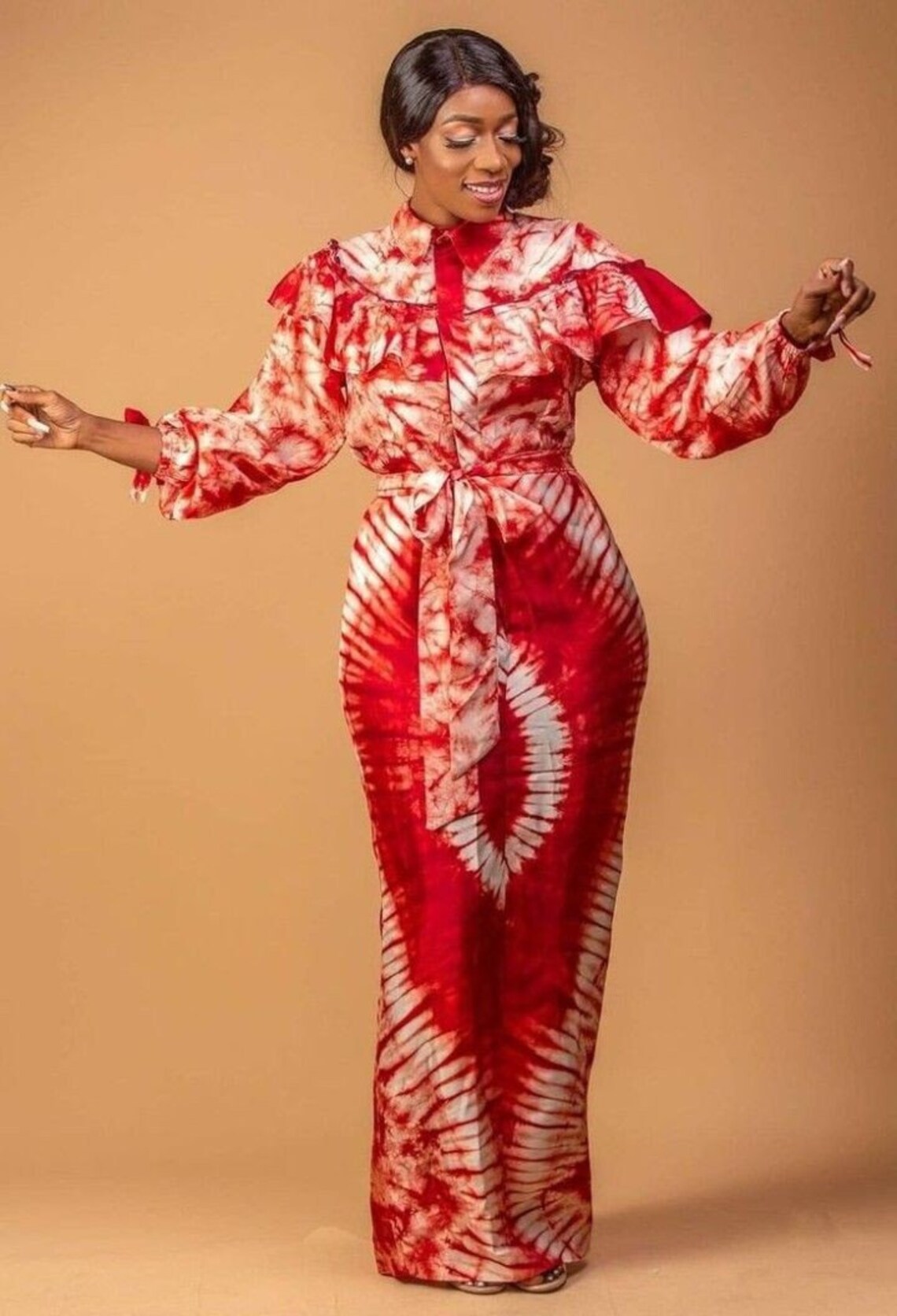 Adire Gown Styles Adire Styles for Women Adire Kaftan - Etsy