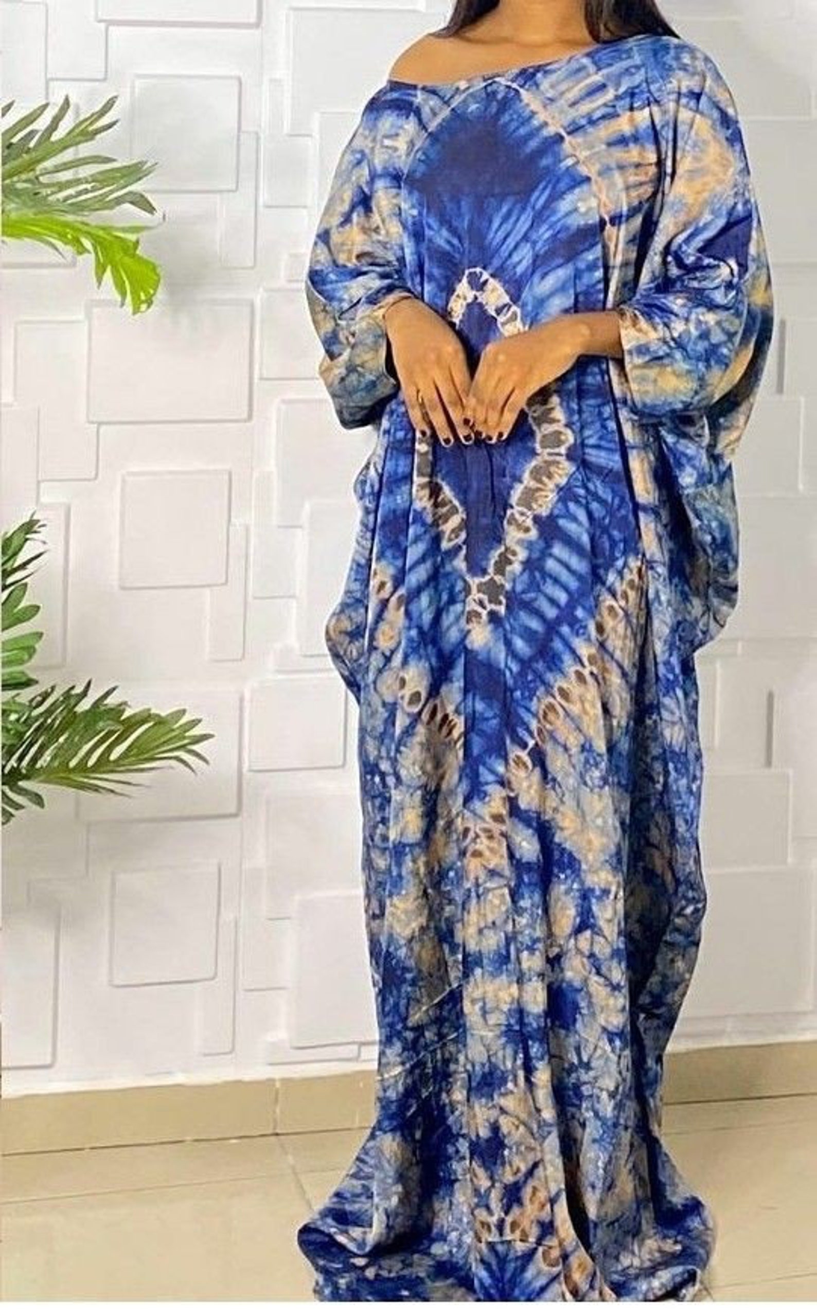 Adire Gown Styles, Adire Styles for Women, Adire Kaftan Styles, Adire ...