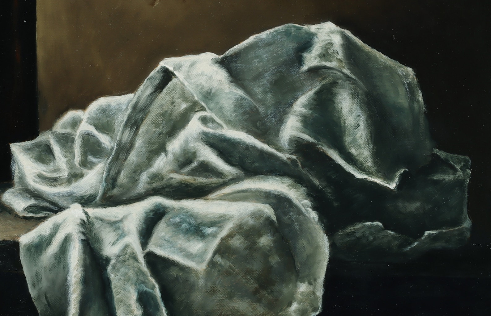 Still Life With Fabric, Contemporary Academic Realism, Oil Painting ...