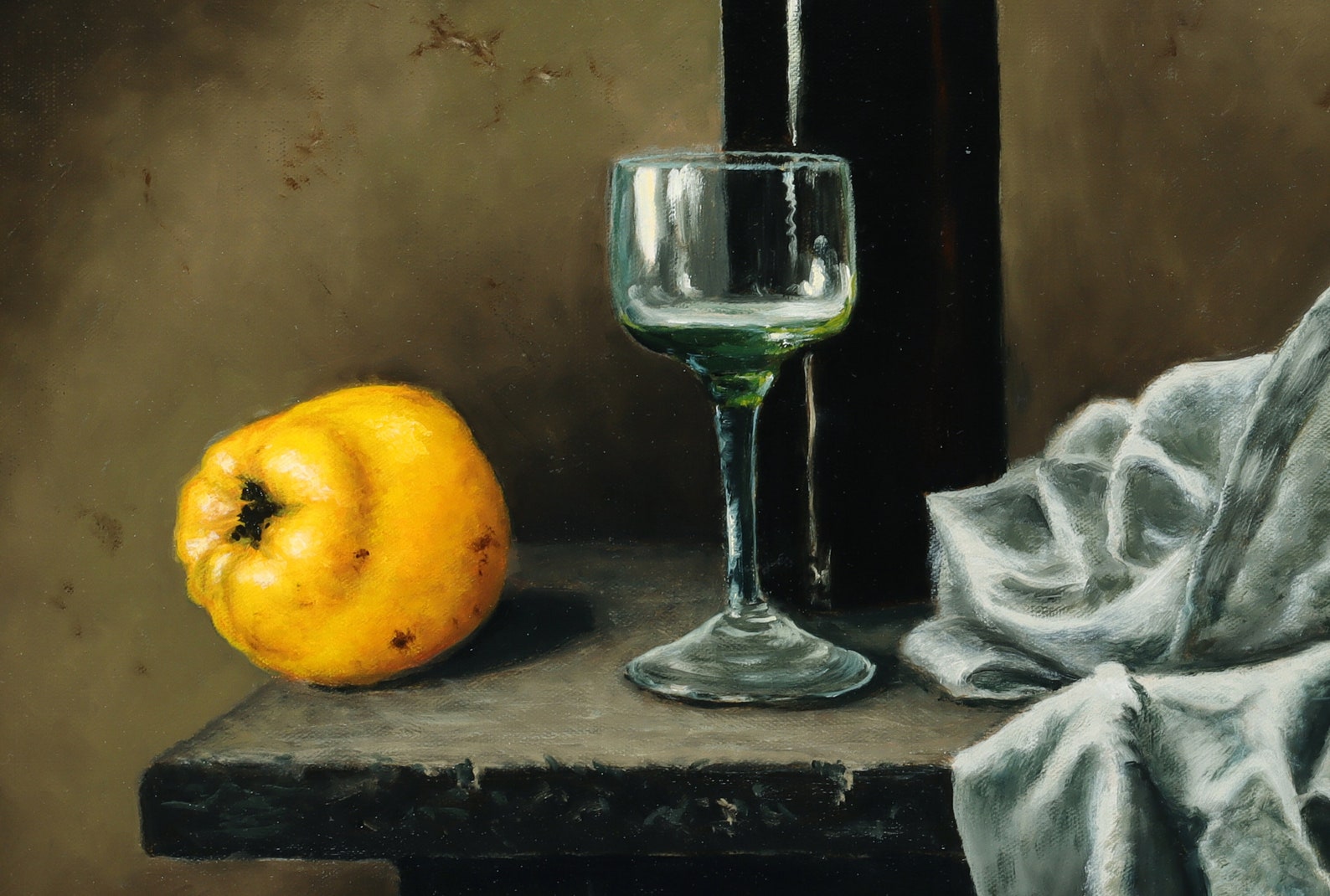 Still Life With Fabric, Contemporary Academic Realism, Oil Painting ...