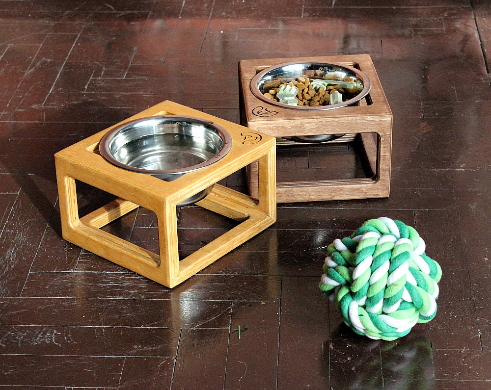 Small Dog Bowls 450 Ml Skeleton Single Stand.dog Bowl - Etsy