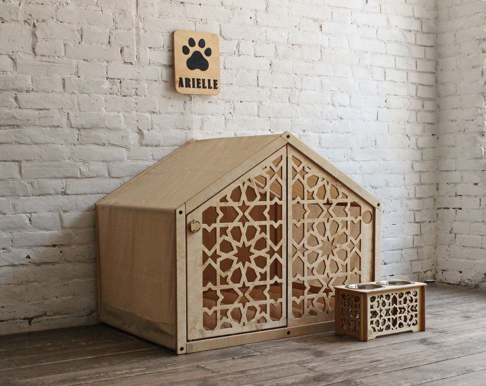 Dog Furniture Set Includes Dog House Personalized Dog Name - Etsy