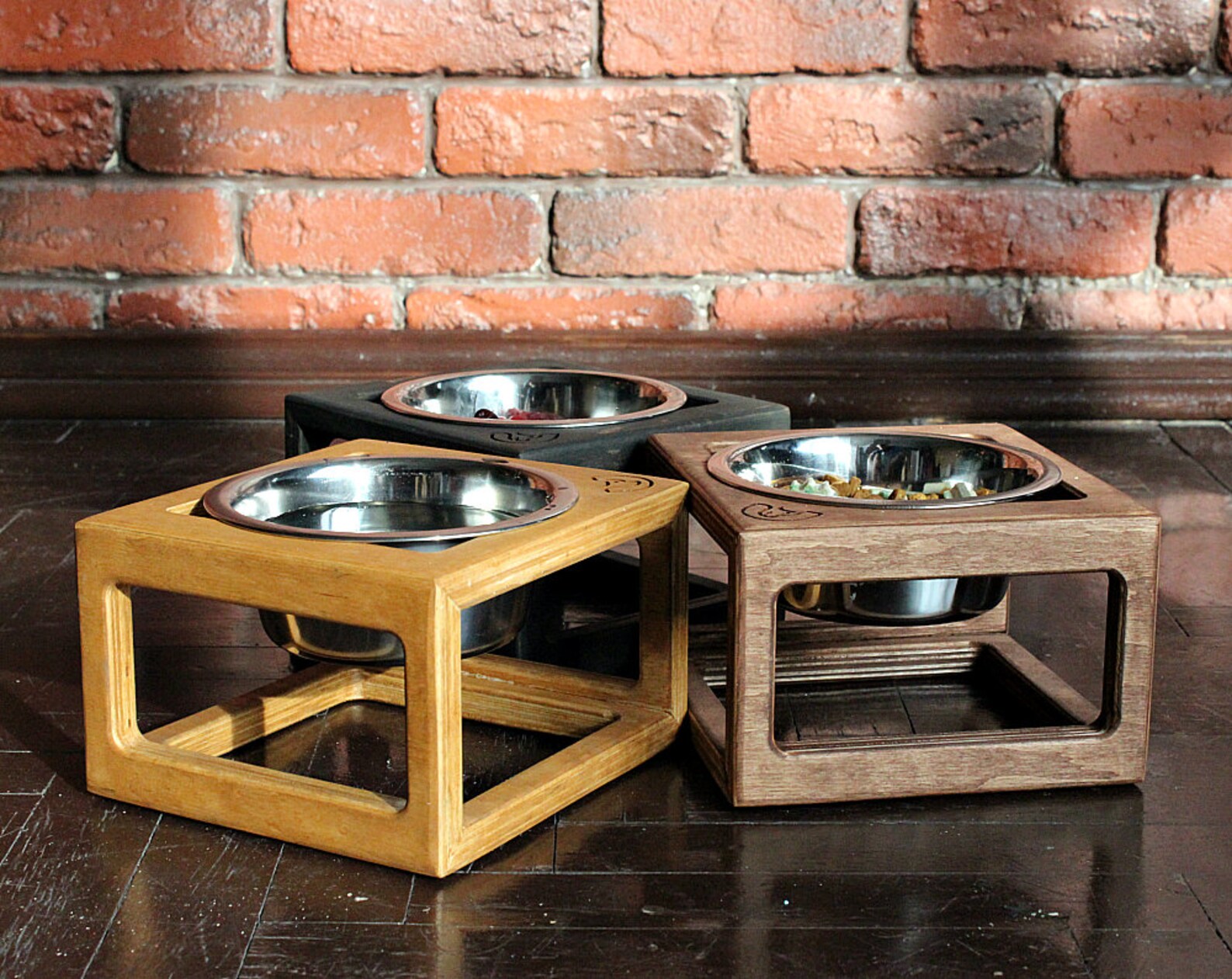 Small Dog Bowls 450 Ml Skeleton Single Stand.dog Bowl - Etsy