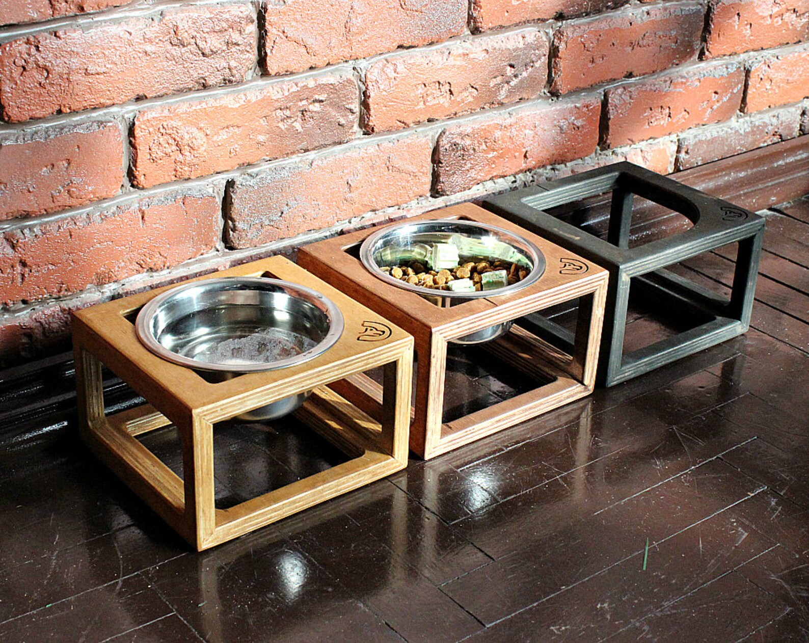 Small Dog Bowls 450 Ml Skeleton Single Stand.dog Bowl - Etsy